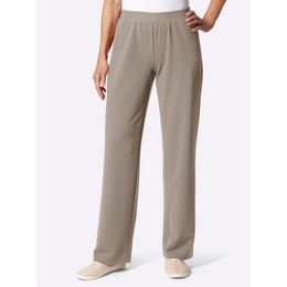 Classic Basics Damen Webhose, beige, Gr. 22, unifarben, 96% Polyester, 4% Elasthan, Hosen