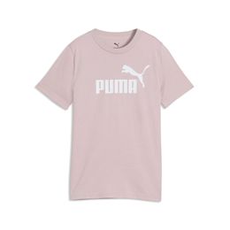 Puma M&auml;dchen T-Shirt "ESS NO 1 LOGO TEE G", rosa, Gr. 164, bedruckt, Jersey, Obermaterial: 100% Baumwolle, Shirts, Regular Fit, Kurzarm, mit Kapuze,