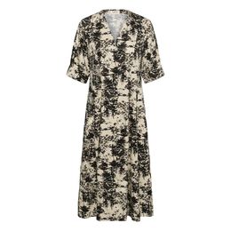 Soaked in Luxury Kleid 'Naelle' Damen Gr&ouml;&szlig;e 42 ecru / dunkelbraun / schwarz Sommerkleid