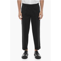 Neil Barrett Pantaloni REM Slim Fit a Vita Bassa con Elastico in Vita in Schwarz