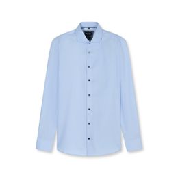 OLYMP Herren Businesshemd "OLYMP Level Five, Body Fit, Royal Kent mit extra langem Arm", blau, Gr. 44, 97% Baumwolle, 3% Elastolefin, Hemden