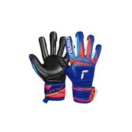 Reusch Damen Torwarthandschuhe "Attrakt Infinity Evolution NC", blau, Gr. 8, 34% Polyester, 25% Latex, 3% Lederimitat, 2% Gummi, 1% Baumwolle,