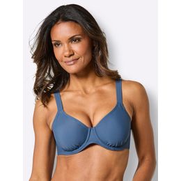 feel good Damen B&uuml;gel-Bikini-Top, blau, Gr. 46, Elasthan, Polyamid, Bikini-Oberteile