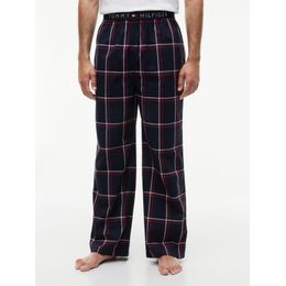 Herren Relaxhose "WOVEN PANT PRINT", Tommy Hilfiger Underwear, Gr. XL, blau, Web, Obermaterial: 100% Baumwolle, Hosen, Klassisches Karo-Design,