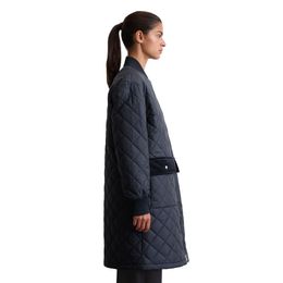 Marc O'Polo MARC O'POLO Damen Steppmantel "aus recyceltem Polyester"deep night blau, Gr. 34, unifarben, Obermaterial: 100% Polyester. F&uuml;llung: 100% Polyester.
