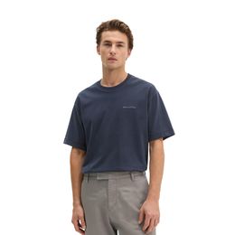 Marc O'Polo MARC O'POLO Herren T-Shirt "aus schwerem Bio-Baumwoll-Jersey", blau, Basic, Gr. XL, unifarben, Obermaterial: 100% Baumwolle, Shirts