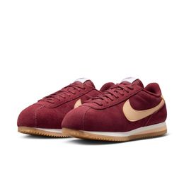 Nike Sportswear Damen Sneaker "W CORTEZ", Gr. 38, rot, Leder, Schuhe