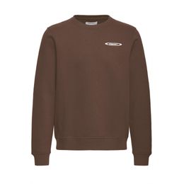 Blend Herren Sweatshirt "BHKEYAN GRAPHIC CREW SWEAT", braun, Gr. L, unifarben, Sweatware, Obermaterial: 60% Baumwolle, 40% Polyester, Sweatshirts,