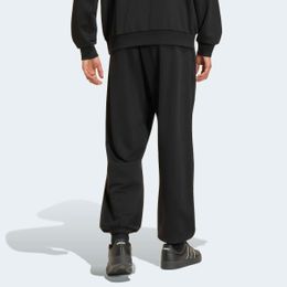 Herren Sporthose "SEASONAL ESSENTIALS COLLEGIATE, FRENCH TERRY, B&Uuml;NDCHEN"schwarz, sanftes wei&szlig;, normal, gr., Gr. XXL, adidas Sportswear,