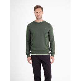 Lerros Herren Strickpullover "Herren Strickpullover aus Baumwolle mit Crewneck Ausschnitt", gr&uuml;n, Gr. XXXL, 100% Baumwolle, Pullover, Weicher