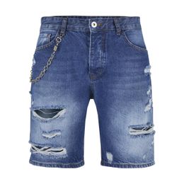2Y Premium Herren Shorts "2Y Premium Herren 2Y Jeans Shorts", blau, Gr. 31, unifarben, 97% Baumwolle, 3% Elasthan, Hosen