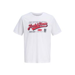 Jack & Jones Plus Jack & Jones Plus Shirt male size 5XL Dark blue / bright red / White