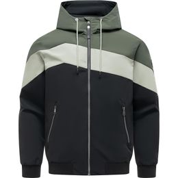 Ragwear Funktionsjacke 'Stewie Block Youmodo' Herren Gr&ouml;&szlig;e L hellgrau / oliv / schwarz