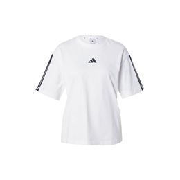 adidas Sportswear Performance Shirt 'ESSENTIALS 3-STRIPES BOYFRIEND' female size 5XL/6XL Black / White