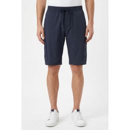 BOSS Green Herren Shorts "S Urbanex-Cargo", blau, Gr. 56, unifarben, Web, Obermaterial: 100% Elastomultiester, Hosen, mit Cargotaschen Cargohose