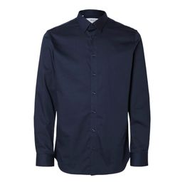 Selected Button Up Shirt male size XS Night blue