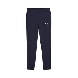 Puma Workout Pants 'TeamGOAL' female size XL marine blue / White