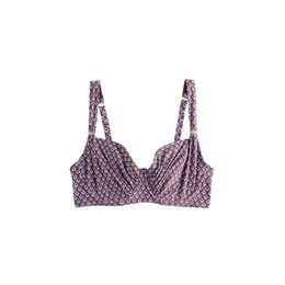 next Bikini Top female size 90 Light blue / Brown / Chocolate / White