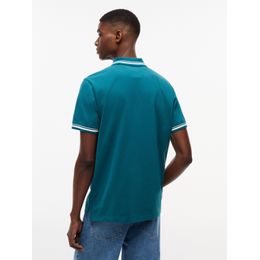 Tommy Jeans Herren Poloshirt "TJM REGULAR TIPPED"polar teal, Gr. 4XL, Jersey, Obermaterial: 100% Baumwolle, Shirts, Regular fit mit Polokragen
