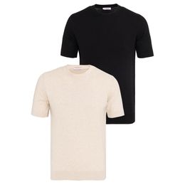 Felix Hardy T-Shirt Herren Gr&ouml;&szlig;e S beige / schwarz