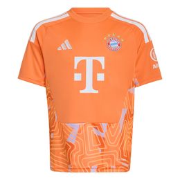 adidas Performance Funktionsshirt 'FC Bayern M&uuml;nchen 26/27' Jungen Gr&ouml;&szlig;e 176 hellgrau / orange / hellorange / wei&szlig;