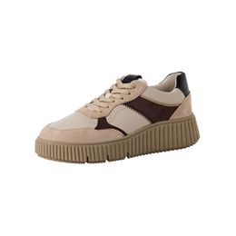 Tamaris Sneaker Damen Gr&ouml;&szlig;e 41 creme / hellbraun / dunkelrot / schwarz Sommerschuhe