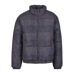 Karl Kani Herren Winterjacke "Karl Kani Karl Kani Retro Crackle Print Puffer Jacket", grau, Gr. XS, mehrfarbig, 100% Polyester, Jacken