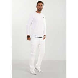 Herren Comfort-fit-Jeans "A.Salvarini Designer Herren Jeans Hose Basic Jeanshose"as393, wei&szlig;, Gr. 40, Alessandro Salvarini, 98% Baumwolle, 2%