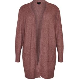 Zizzi Knit Cardigan 'Sunny' female size XL/XXL Rusty red