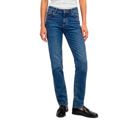 Marc O'Polo MARC O'POLO Damen Regular-fit-Jeans "aus Bio-Baumwolle-Mix", blau, Gr. 27, unifarben, Obermaterial: 90% Baumwolle, 9% Polyester, 1% Elasthan, Jeans