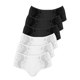 Nina von C. Damen Taillenshaper "6er Pack Damen Taillenslip Slipboutique", Gr. 42, bunt, Obermaterial: 93% Baumwolle CO. 7% Elasthan EL., Unterhosen