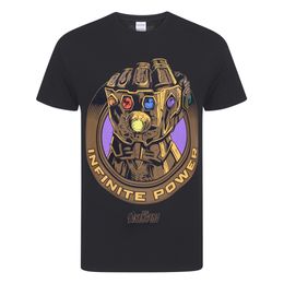 MARVEL Avengers Infinity War Herren T-Shirt mit Kampfhandschuh (Schwarz)