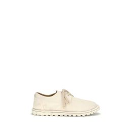 Mars&egrave;ll Marsell Wei&szlig;e Baumwoll-Oxford-Schuhe und Derbys