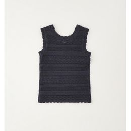 IDO M&auml;dchen T-Shirt "BABY GIRL KNITWEAR", schwarz, Gr. 116, 78% Baumwolle, 22% Polyamid, Shirts