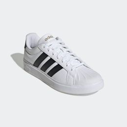Herren Sneaker "STREETTALK", adidas Sportswear, Gr. 42,5, schwarz-wei&szlig;, Synthetik, Schuhe, inspiriert vom Design des adidas Superstar