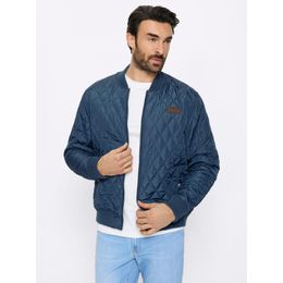 Marco Donati Herren Steppjacke, blau, Gr. 58, gemustert, gestreift, unifarben, 100% Polyester, Wattierung:100% Polyester, Jacken