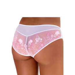 Lascana Damen Tanga "Maria", Gr. 32, rosa, Microtouch, Obermaterial: 73% Polyamid, 20% Polyester, 7% Elasthan, Unterhosen, Edle Stickerei-Spitze