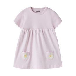 name it Kleid 'NBFJABELLE' Gr&ouml;&szlig;e 74 gelb / pastellpink / wei&szlig;