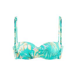 Venice Beach Bikini Top female size 80 Turquoise / Pastel green / Orange / White
