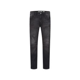 CAMP DAVID Herren Regular-fit-Jeans, grau, Gr. 29, Abriebeffekte, Sweatware, Material: 68% Baumwolle, 16% Polyester, 14% Lyocell, 2% Elasthan,