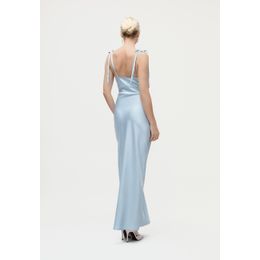 LEGER Damen Maxikleid "Maxima, LeGer by Lena Gercke"hellblau, Gr. 38, Web, Obermaterial: 80% Baumwolle, 10% Polyester, 10% Viskose, Kleider