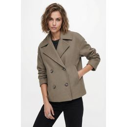 Only Damen Kurzjacke "ONLMALIKA LIFE JACKET OTW", beige, Gr. XL, meliert, Web, Obermaterial: 100% Polyester, Jacken