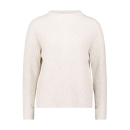 BETTY & CO BETTY & CO Strickpullover mit Struktur in Bright Cream Melange | Gr.: 40