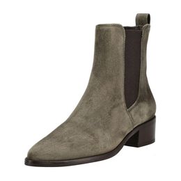 Paul Green Damen Stiefelette "Paul Green Stiefelette Veloursleder/Textil", Gr. 37,5, gr&uuml;n, Textil, Veloursleder, Schuhe