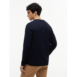 Tommy Hilfiger Herren Langarmshirt "SCRIPT STACK LS REGULAR TEE"desert sky, Gr. XL, Single Jersey, Obermaterial: 100% Baumwolle, Shirts