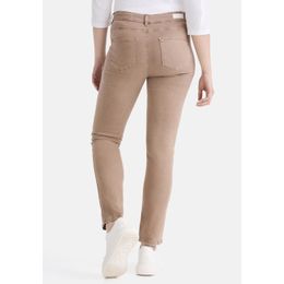 STOOKER WOMEN Damen 5-Pocket-Jeans "Milano Denim Magic Shape Fit Jeans", beige, Gr. 48, Denim/Jeans, 98% Baumwolle, 2% Elasthan, Jeans, Casual Clean