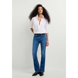 Pepe Jeans Damen Bootcut-Jeans "bootcut fit jeans BOOTCUT MW PIPER", blau, Gr. 28, 99% Baumwolle, 1% Elasthan, Jeans