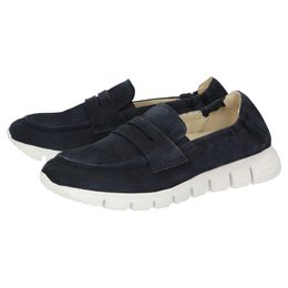 Sioux Damen Slipper "Mokrunner-D-020", Gr. 38, blau, Obermaterial: 100% Ziegenveloursleder GOVL. 100% Gummi rubber., Schuhe