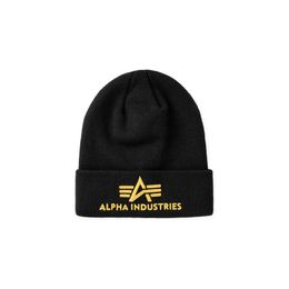 Alpha Industries M&uuml;tze Herren Gr&ouml;&szlig;e 55/60 gelb / schwarz