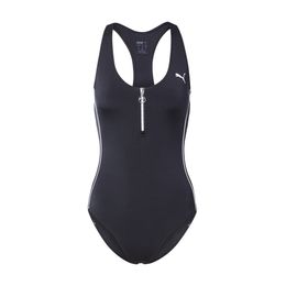 Puma Sportbadeanzug 'T7' Damen Gr&ouml;&szlig;e XS schwarz / wei&szlig;